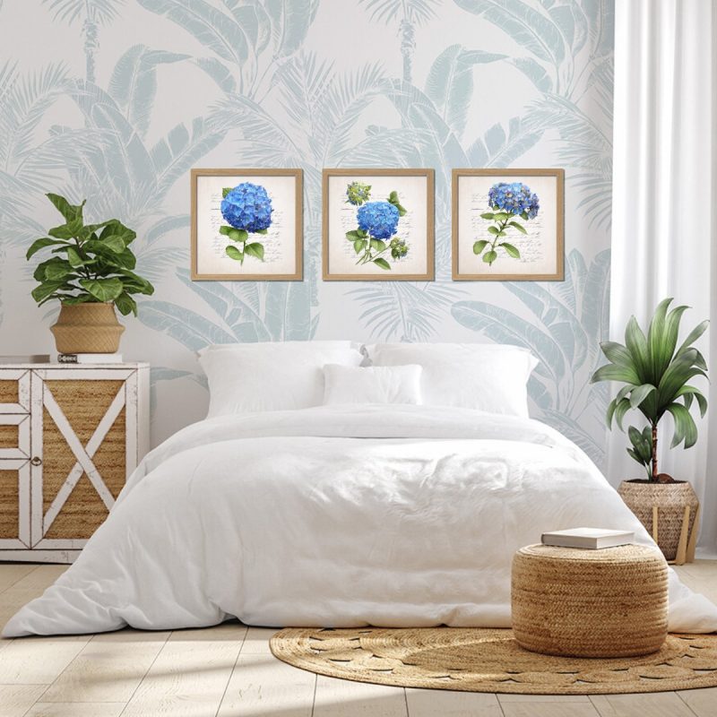 Hydrangeas Posters Prints - Set of 2 - 30cm x 30cm - Craft Shack